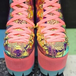 Dolls Kill | Shoes | Nib Poisonous Vixen Snake Platform Boots Club Exx ...